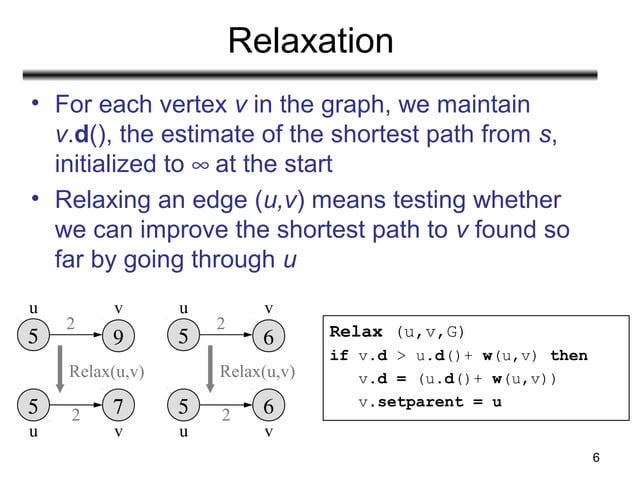 Single Source Stortest Path Bellman Ford And Dijkstra Ppt