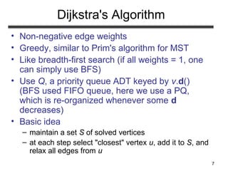 Single source stortest path bellman ford and dijkstra | PPT