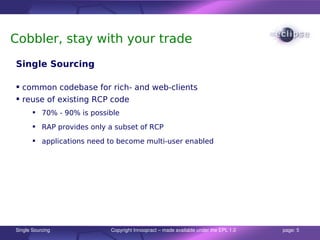 Single Sourcing | PDF