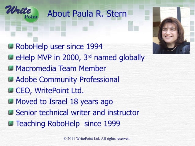 Single-Sourcing with RoboHelp 9: Presentation by WritePoint | PPS ...