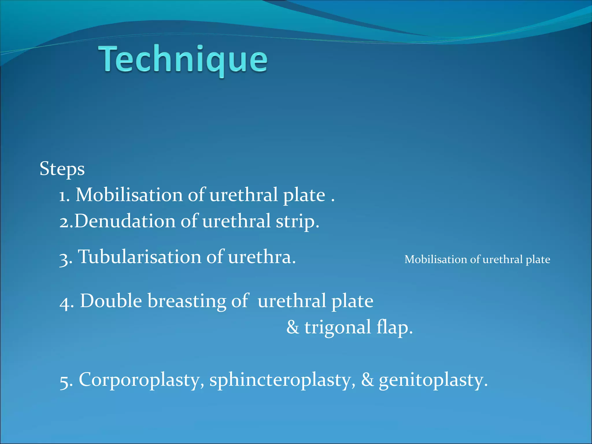 Single stage perineal urethroplasty for continence in female --- | PPT