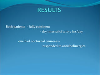 Single stage perineal urethroplasty for continence in female --- | PPT