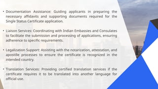 Single Status Certificate Indian Embassy.pptx