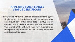 Single Status Certificate Indian Embassy.pptx