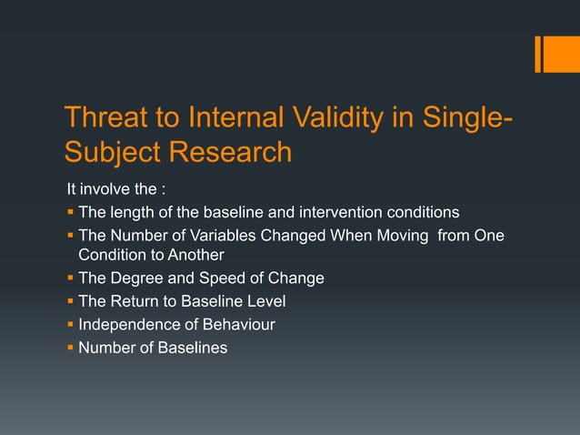 Single Subjects Research | PPTX