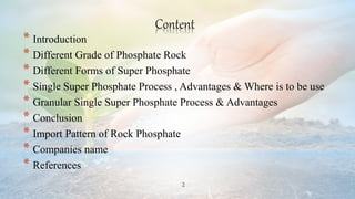 Single super phosphate | PPTX