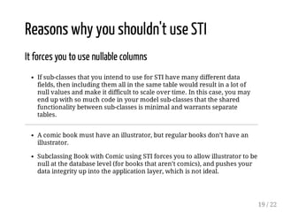 Rupicon 2014 Single table inheritance | PPT