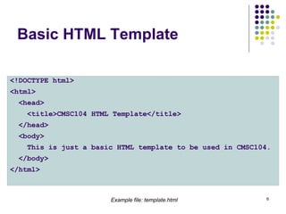 basic knowledge of html which is related to frontend web development ...
