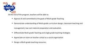 Teacher training model for single school teacher | PPTX