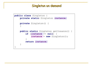 JavaTalks.Patterns.Singleton | PPT