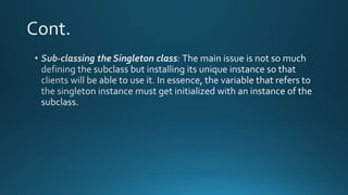 Singleton Pattern | PPTX