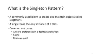 The Singleton Pattern In Java | PDF