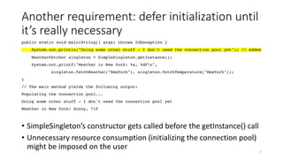 The Singleton Pattern In Java | PDF