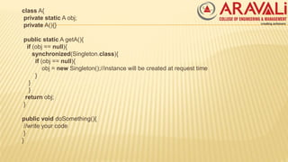 Singleton design pattern | PPTX