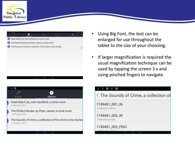 Singleton Public Library's Home Library Service | PPTX | Tablets and E ...