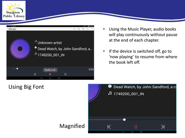 Singleton Public Library's Home Library Service | PPTX | Tablets and E ...
