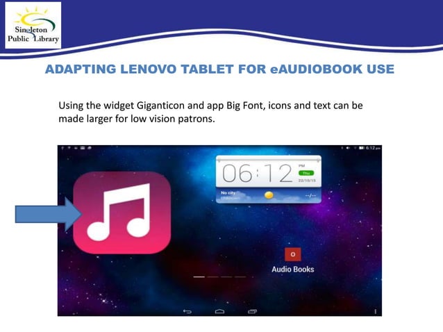 Singleton Public Library's Home Library Service | PPTX | Tablets and E ...