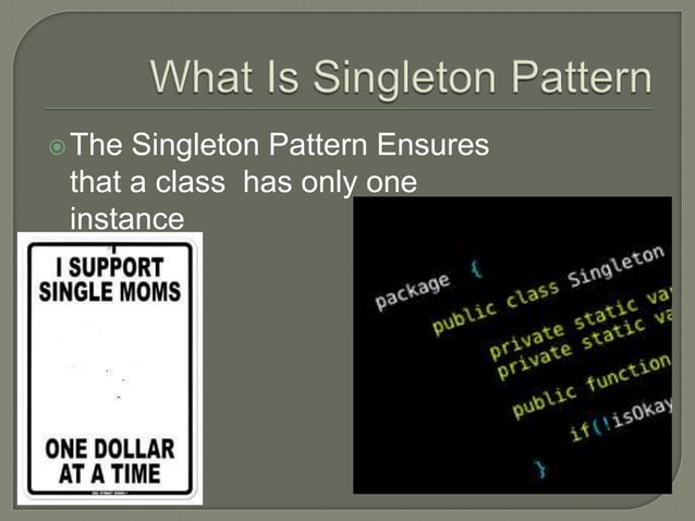 Singleton pattern | PPT