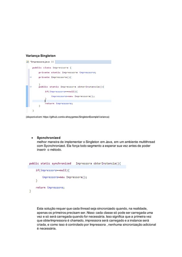 Singleton varianca | PDF
