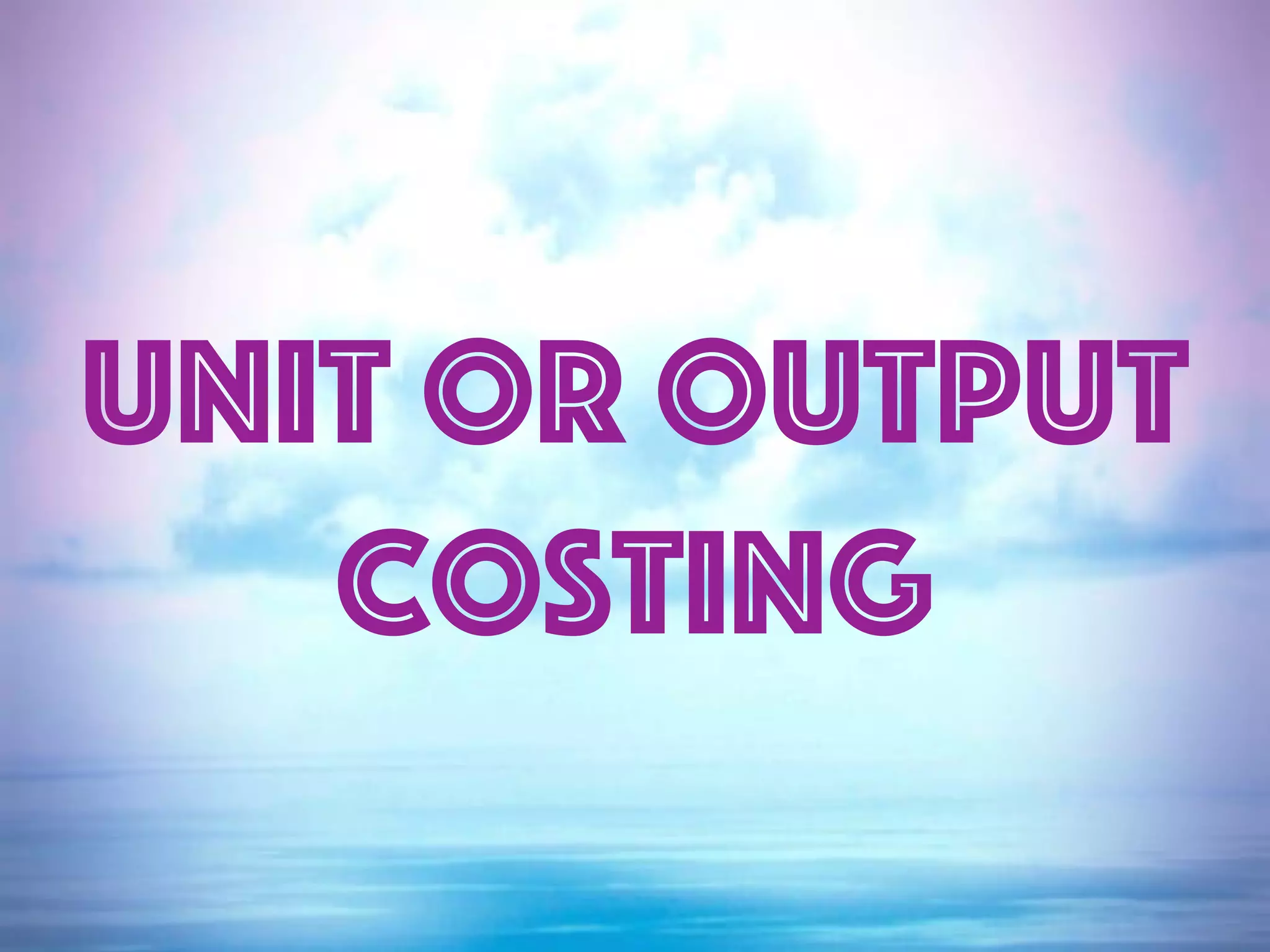 Single:unit costing by Dr Mamata Rathi | PDF
