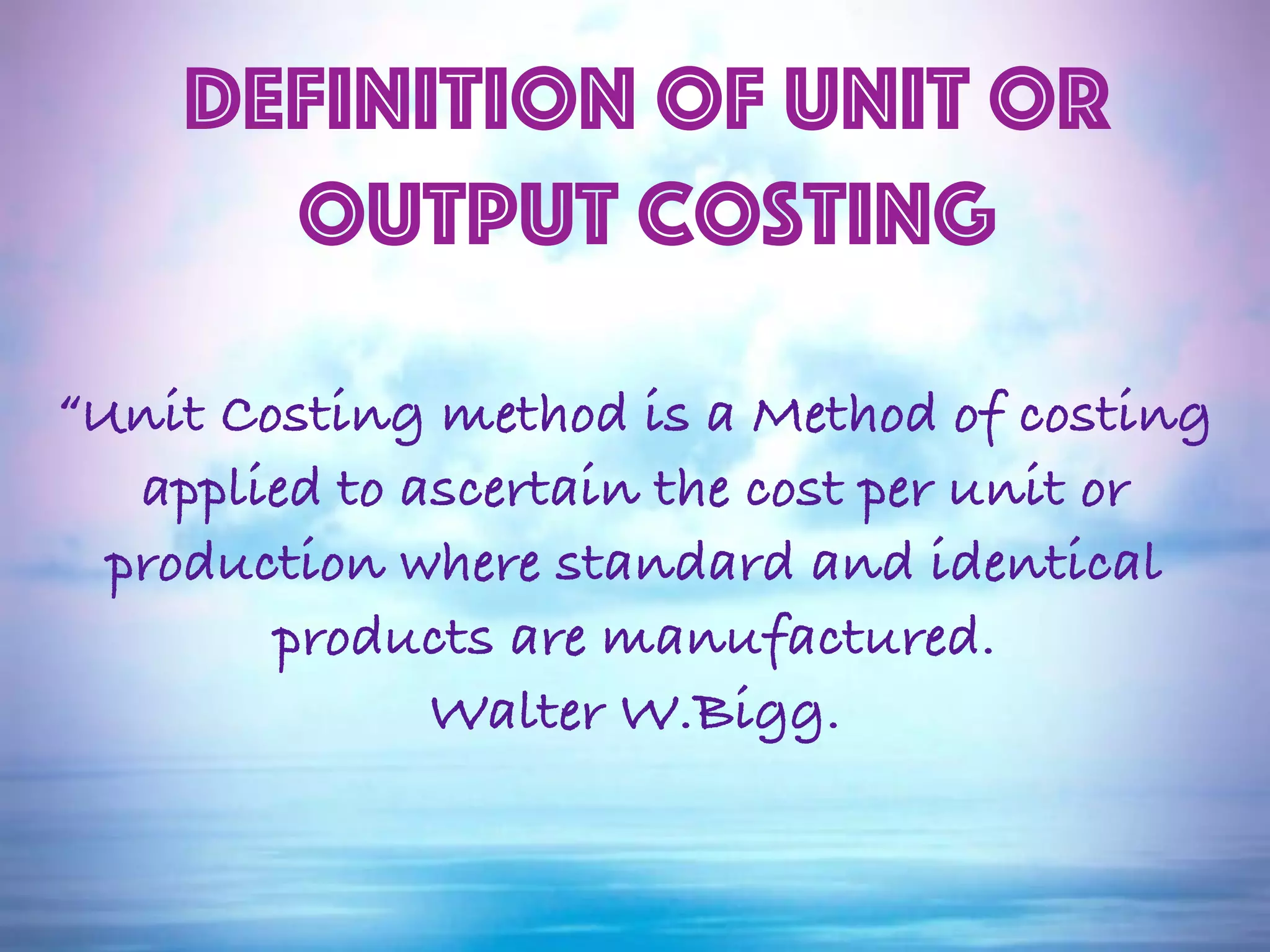 Single:unit costing by Dr Mamata Rathi | PDF