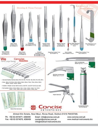 Single use Surgical instruments, Disposable surgical instruments | PDF