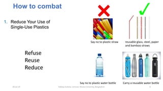 Single-use plastic: how to combat? | PPTX