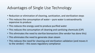 Single use technologies in biomanufacturing | PDF
