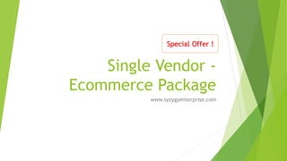 Single Vendor - Ecommerce Package | PPSX