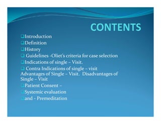 Single visit vs multiple visit | PDF