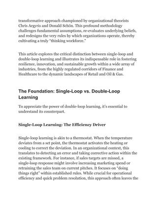 Single vs. Double-Loop Learning_ Why Your Organization Needs Both for ...