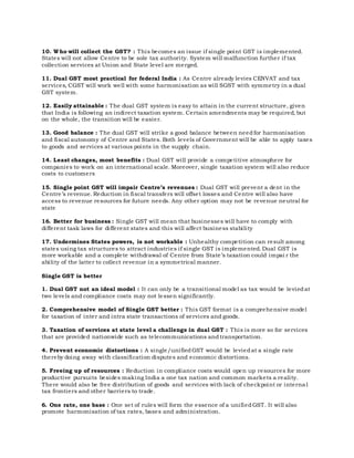 Single vs dual gst | DOCX