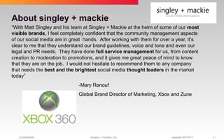 Singley + mackie capabilities and services april 2011 | PPT