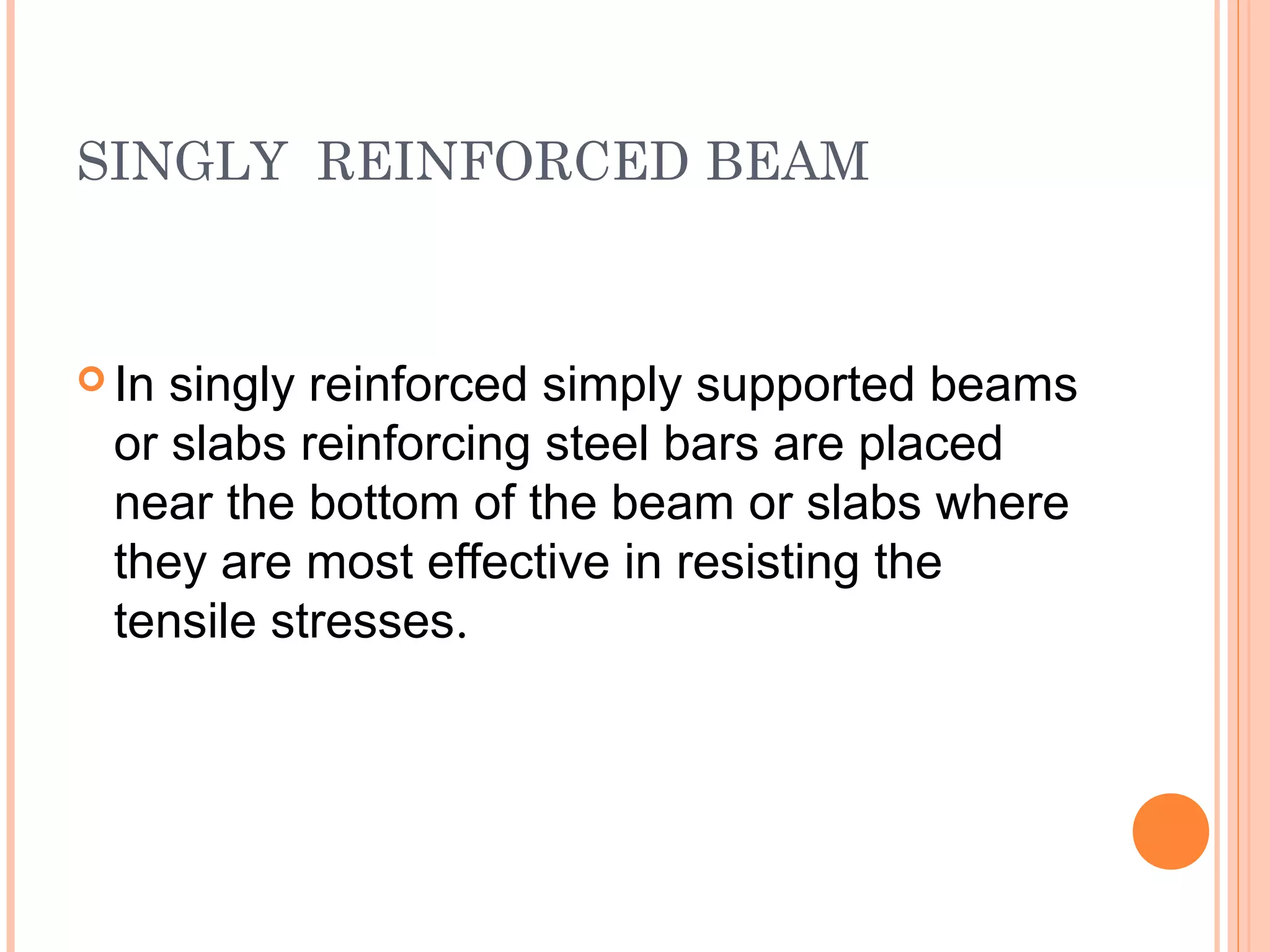 SINGLY REINFORCED BEAM | PPT
