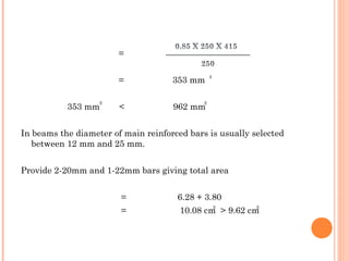 SINGLY REINFORCED BEAM | PPT
