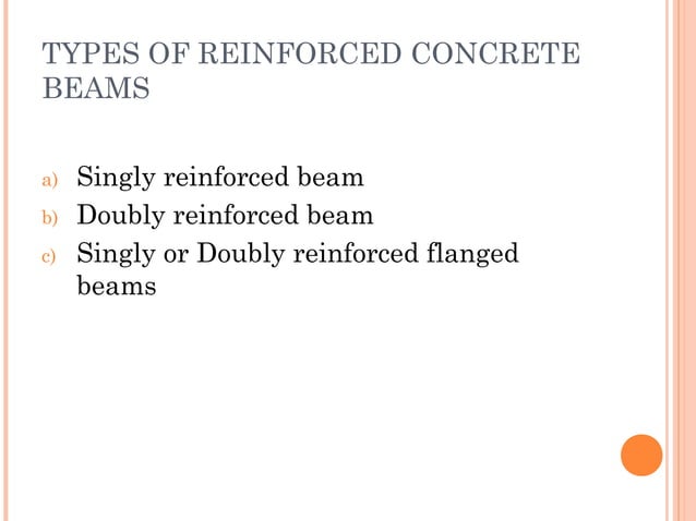 SINGLY REINFORCED BEAM | PPT