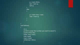 Singly linked list program in data structure - Vtech | PPTX