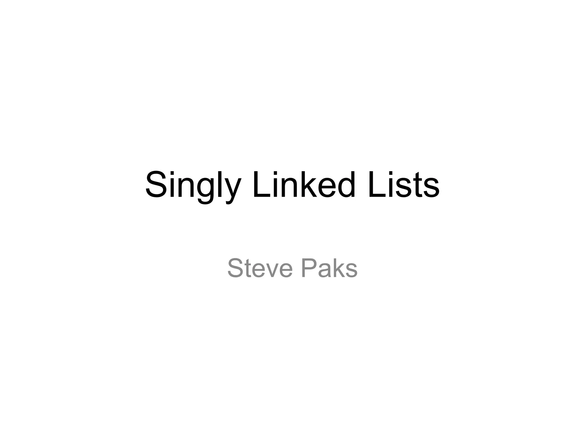 Singly Linked Lists Pptx Programming Languages Computing