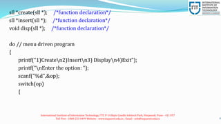 Singly Linked List & Data Structure | PPT