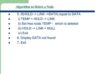 Singly link list | PPT