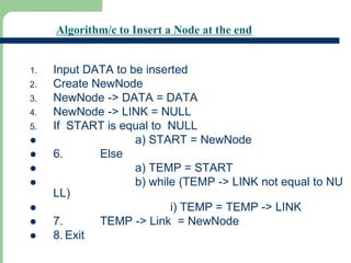 Singly link list | PPT