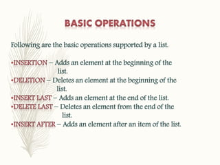 Singly Linked List | PPT