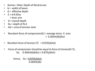 Singly R.C beam | PPTX