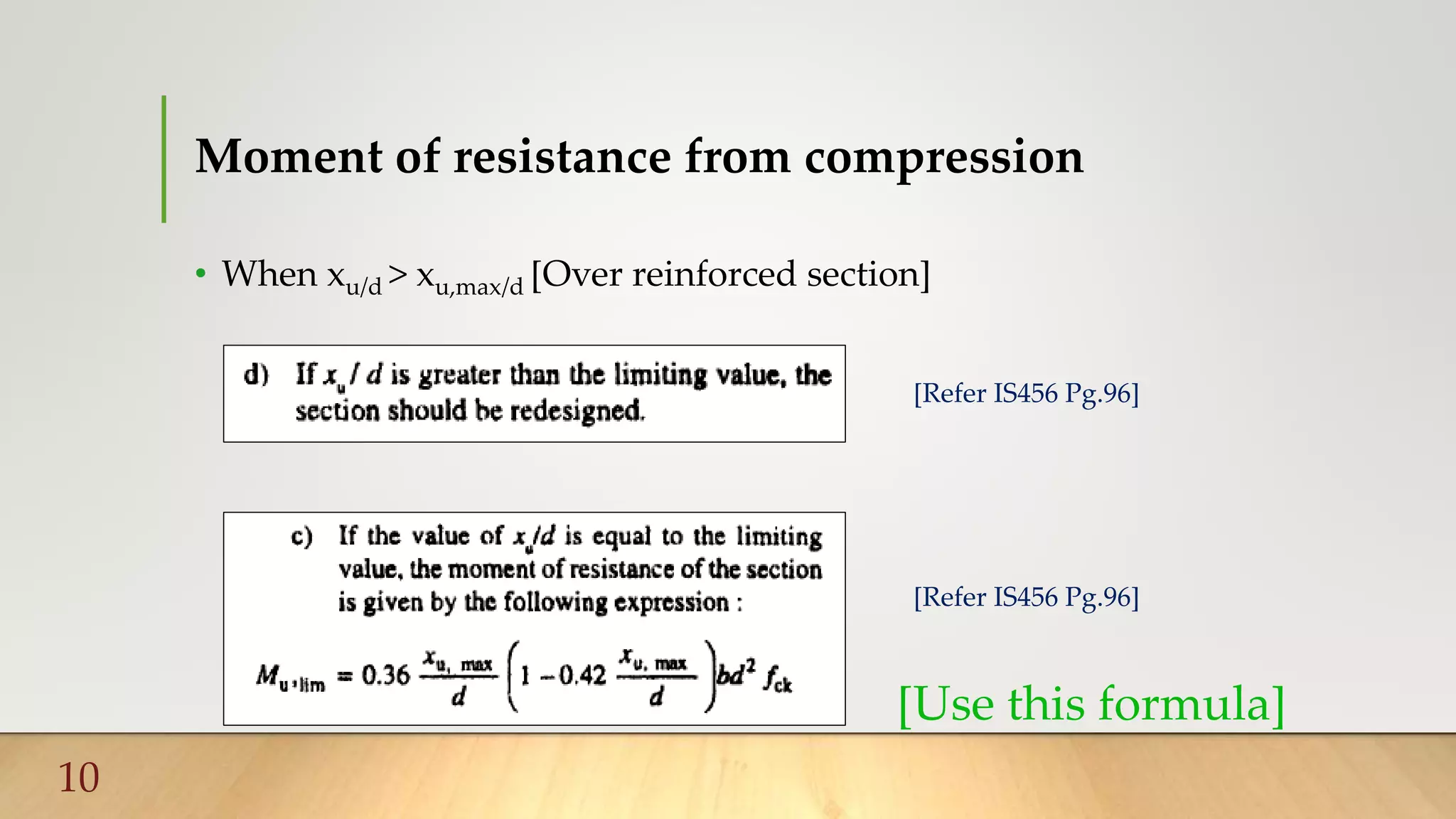 Singly reinforced beam analysis | PPTX