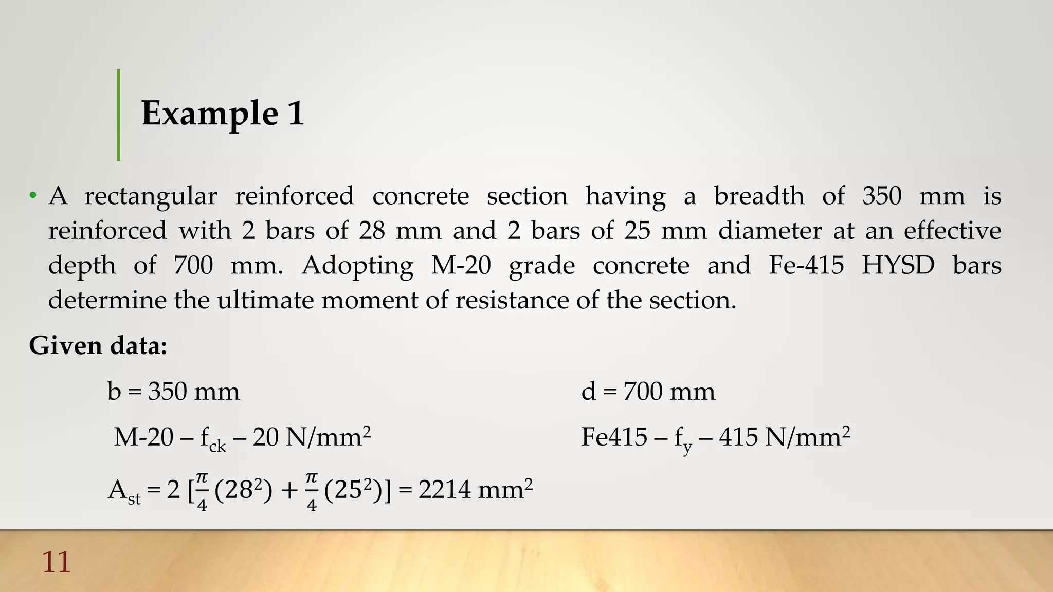 Singly reinforced beam analysis | PPTX