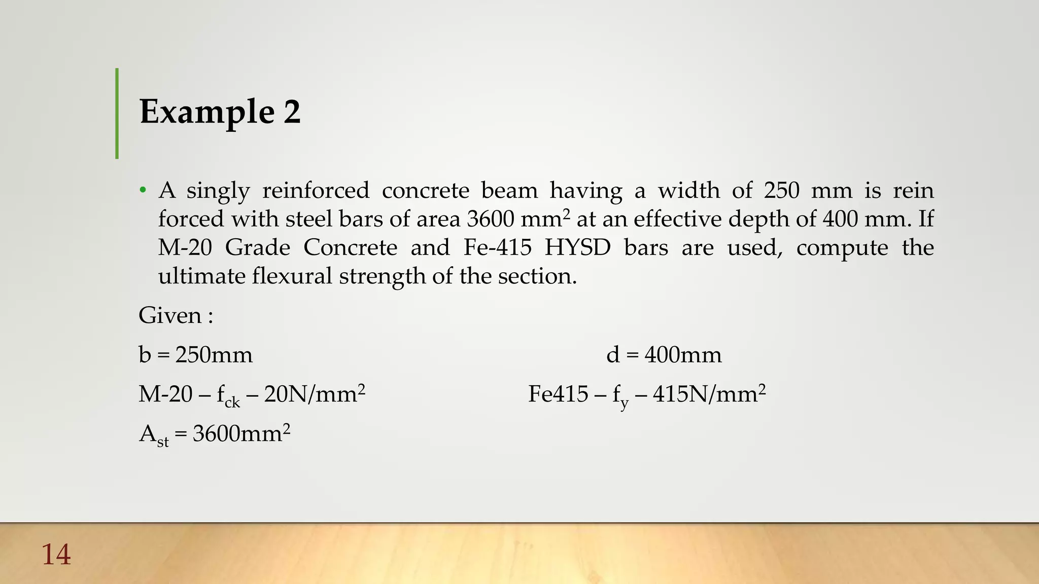 Singly reinforced beam analysis | PPTX