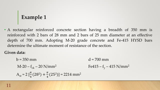 Singly reinforced beam analysis | PPTX