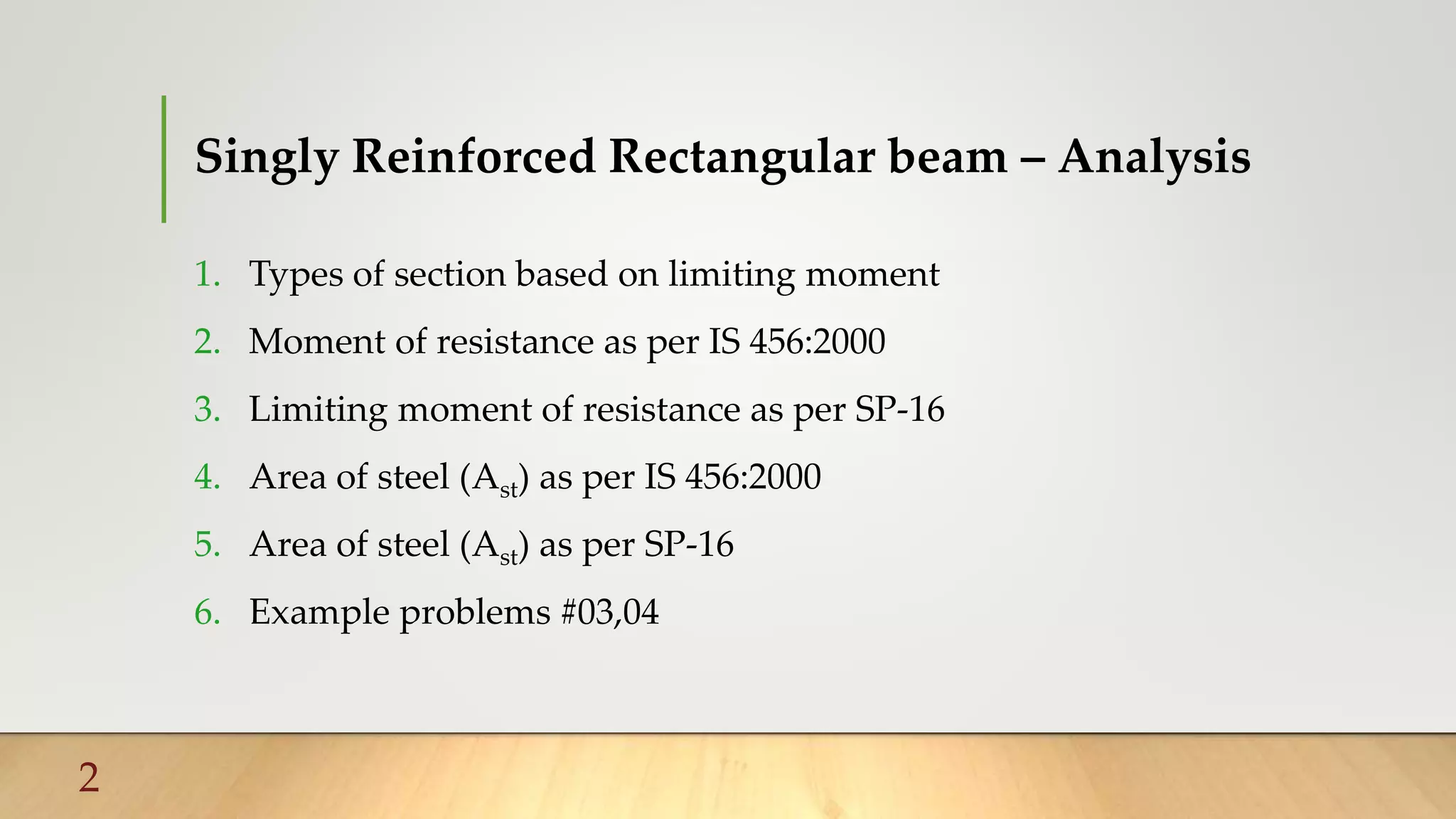 Singly reinforced beam ast type problems | PPTX