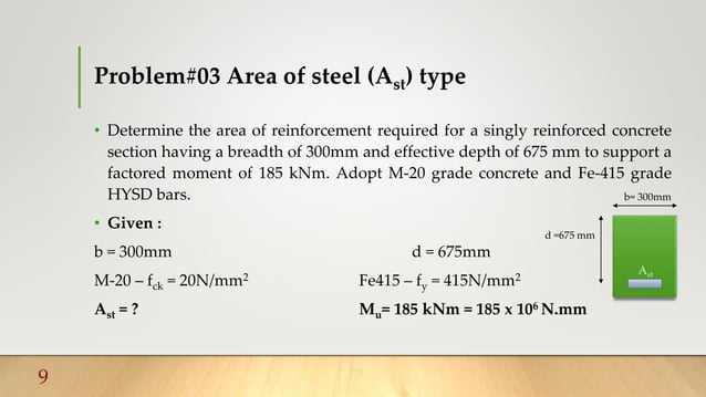 Singly reinforced beam ast type problems | PPTX | Civil Engineering ...