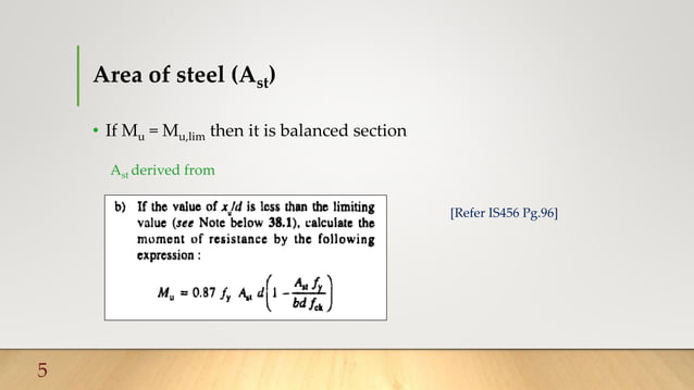 Singly reinforced beam design | PPTX | Civil Engineering Industry ...